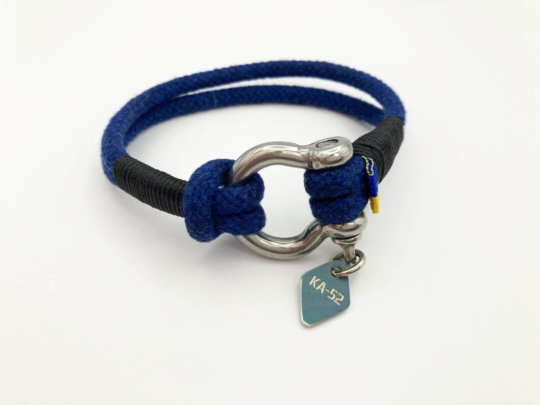 KA-52 Alligator Bracelet Rope: Handmade Personalized Jewelry Cotton ...