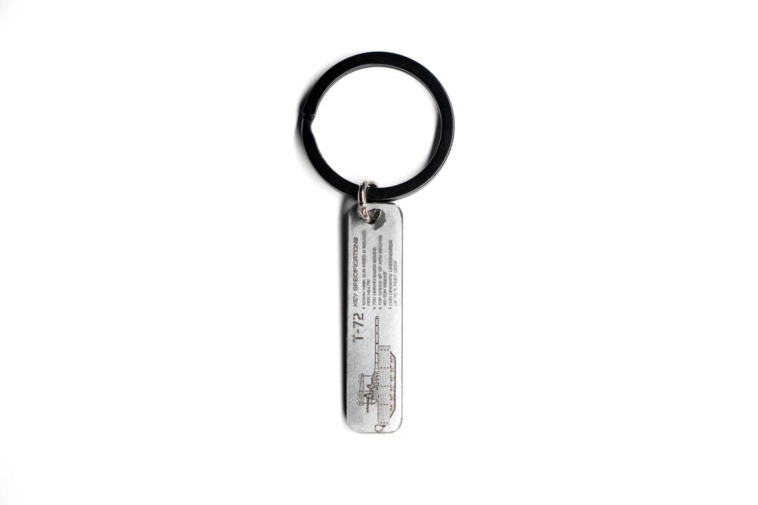 Tank Armor Keychain - Authentic T72 Tank Piece, Military Trophy, Combat ...