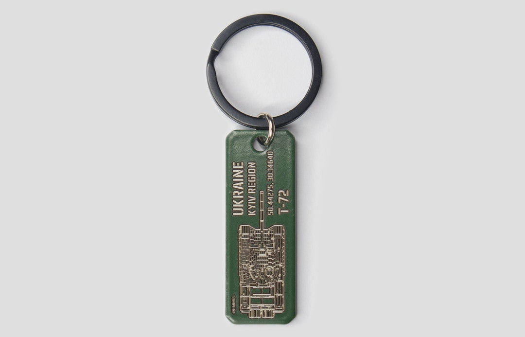 Unique Recycled War Trophy Keychain Tag Made From Russian Tank ...