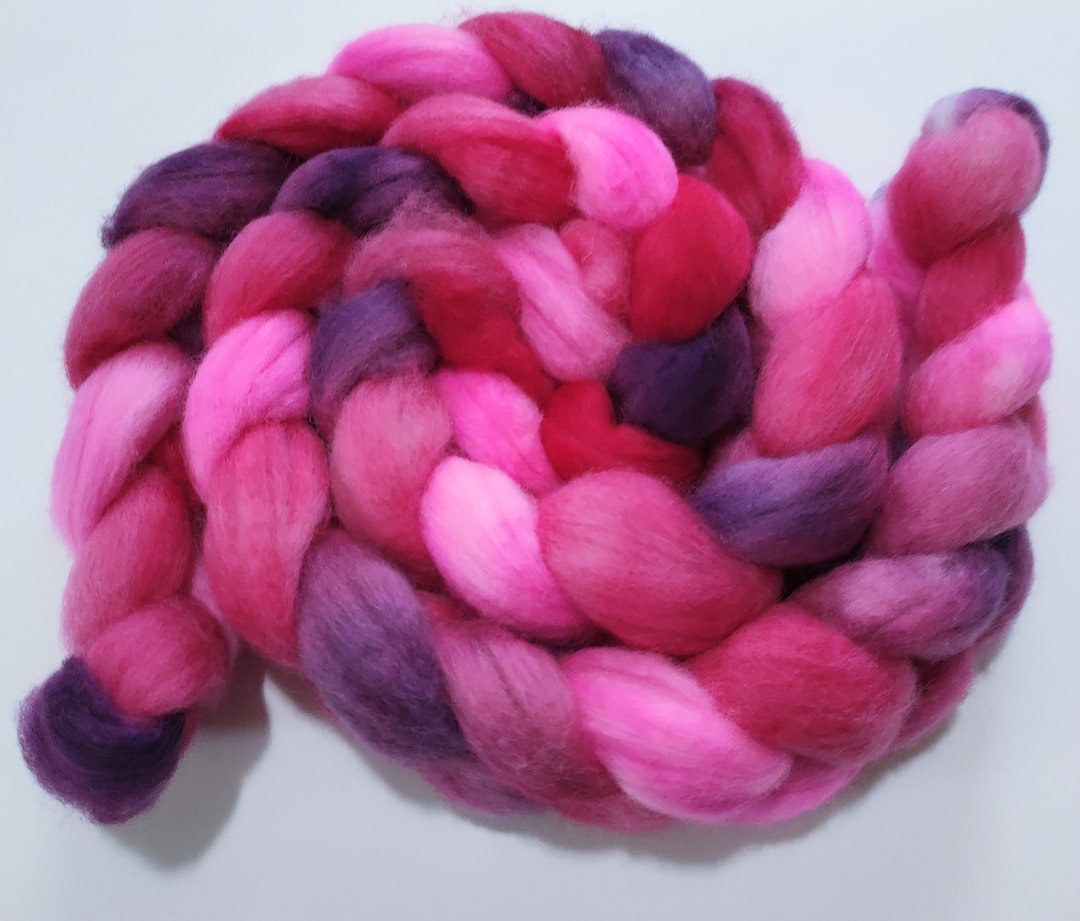 BARBIE AISLE 4oz Braid of 100% Bfl Hand-dyed Spinning Fiber/roving - Etsy