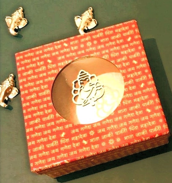 Ganpati Mithai Box 500 Grams,Hindu Wedding,Mithai Box,Indian Wedding ...