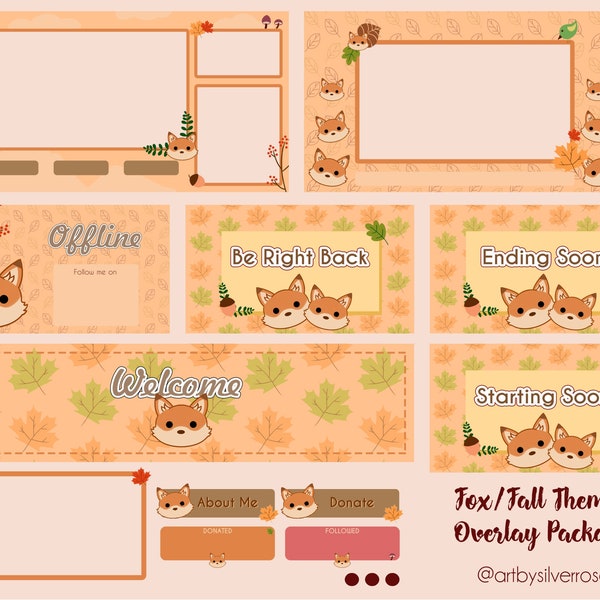 Fall Twitch Overlay - Etsy