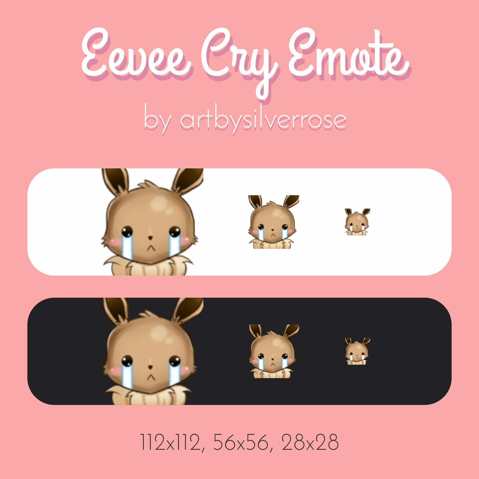 Eevee Cry Premade Twitch/discord Emote - Etsy Australia