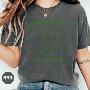 Yappachino Yap Vintage Bunny Gift Coffee Person Funny Y2k Slogan Meme ...