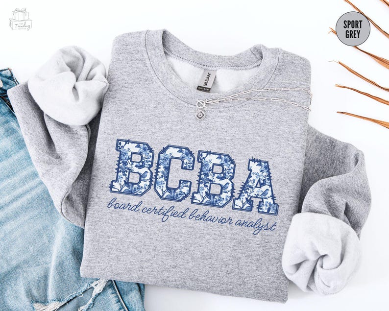 Chinoiserie BCBA Sweatshirt, Toile Board Certified Behavior Analyst ...