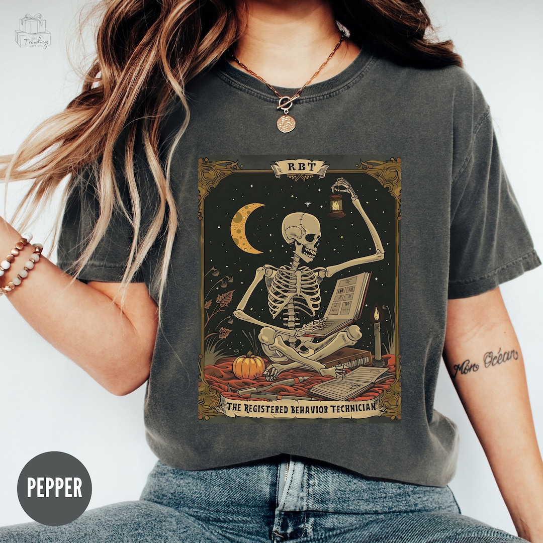 Registered Behavior Technician Shirt,rbt Skull Tarot Shirt,aba ...