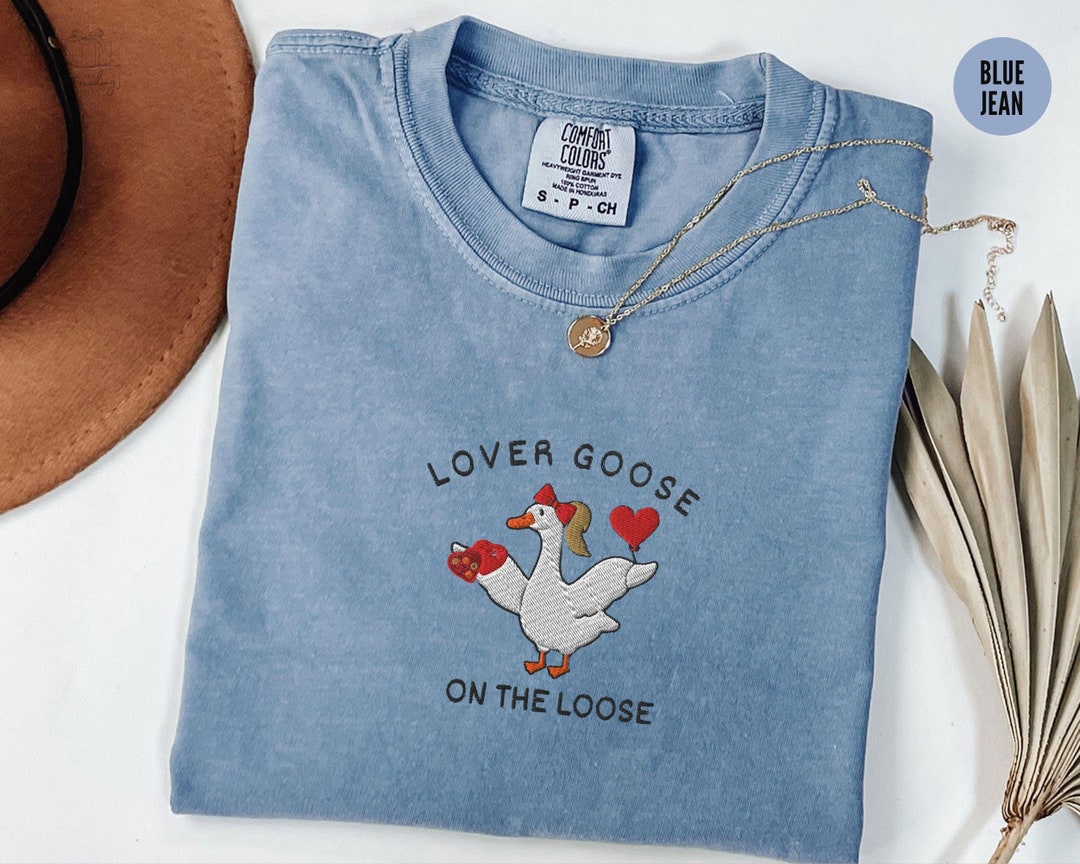 Silly Goose Embroidered Valentine Shirt, Funny Goose Lover Gift for ...