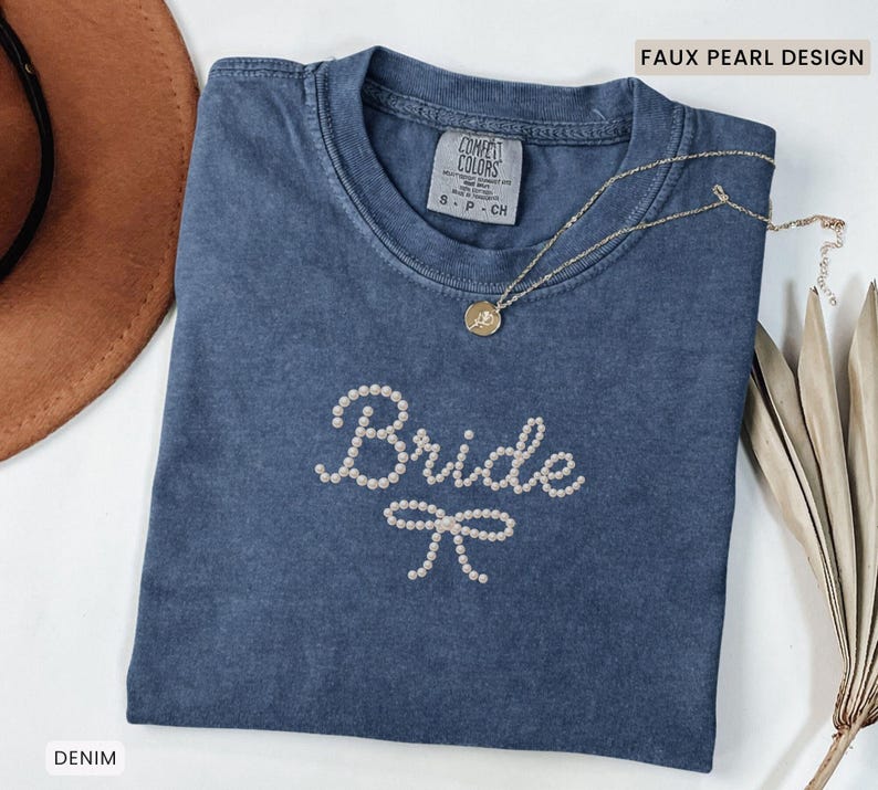 Comfort Colors Bride Shirt, Faux Pearl Future Mrs Tshirt, Engagement ...