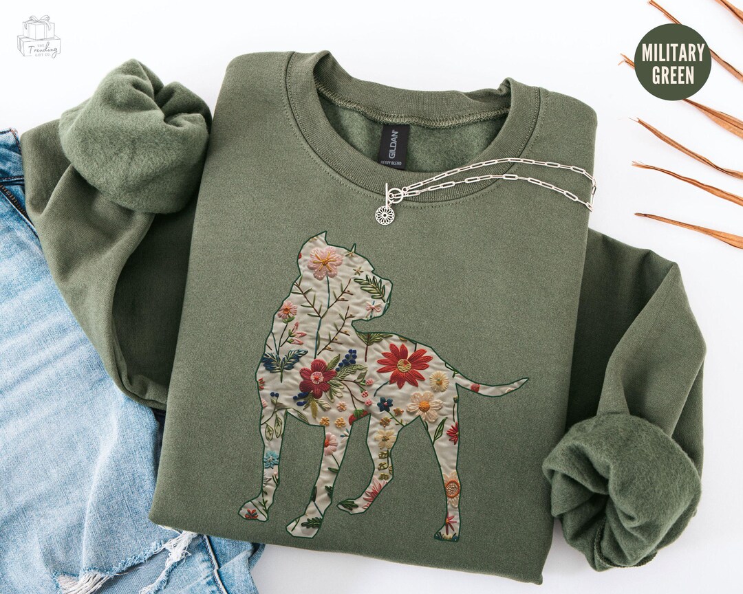 Pittie Mama Floral Shirt,pitbull Mom Sweatshirt, Pit Bull Sweater,bully ...