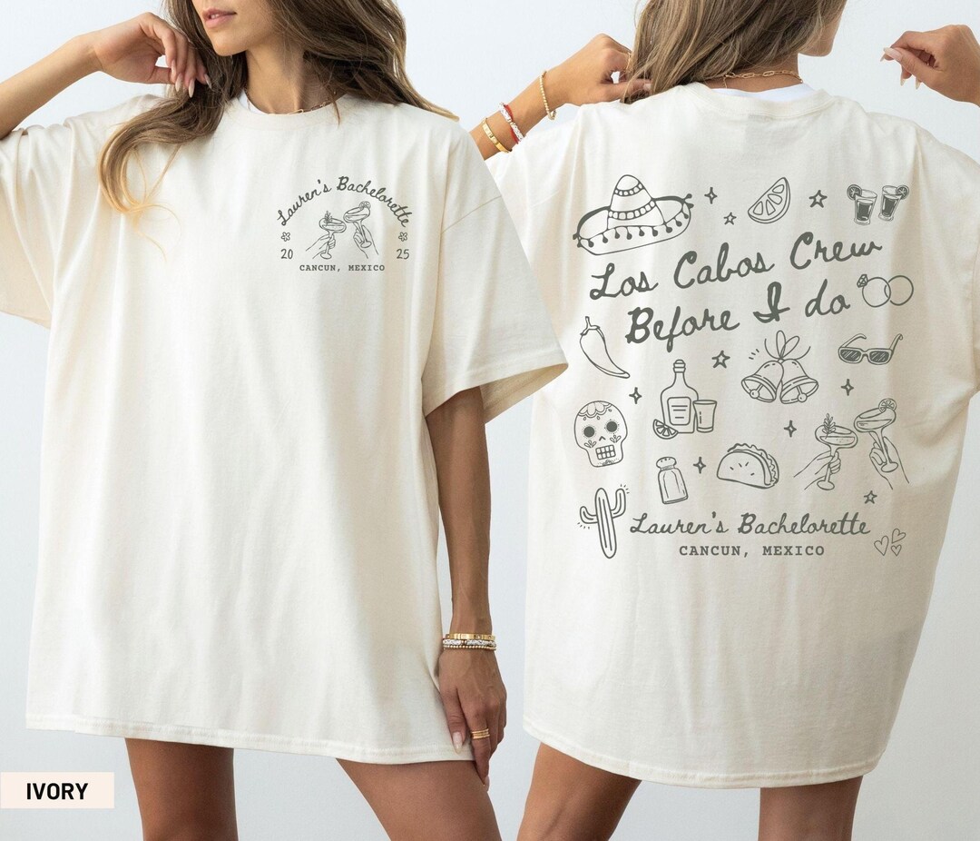 Los Cabos Bachelorette Shirt Custom Beach Bridal Party Tshirt Mexico ...