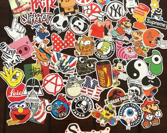 100 Random Stickers | Etsy