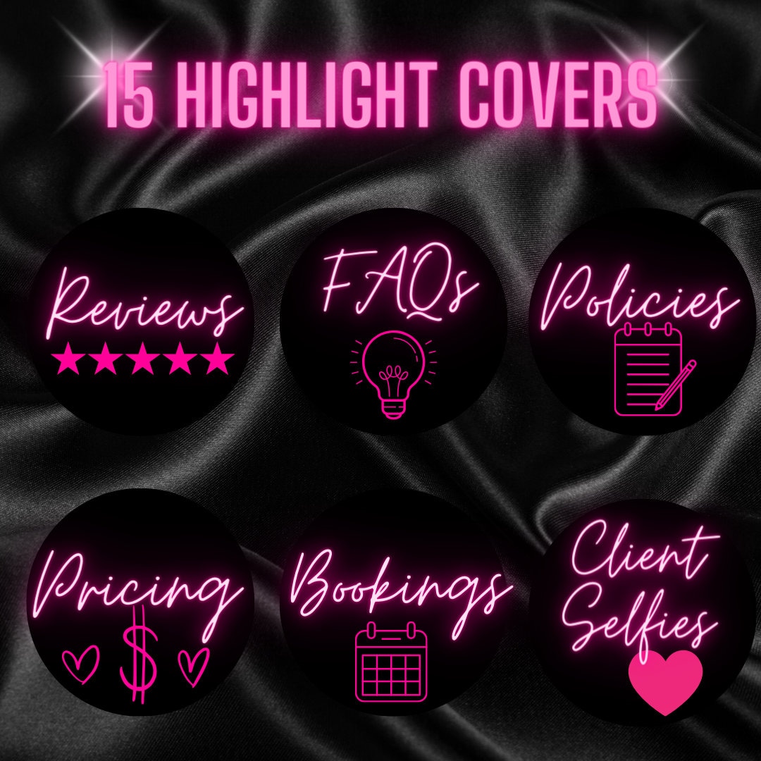 15 Highlight Covers for Hairstylist - Etsy