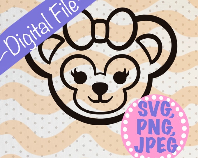 Shellie May Bear Cut File Pngsvg Jpeg Cricut Tokyo - Etsy