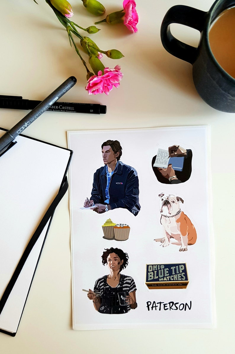Paterson Movie Sticker Set Adam Driver / Golshifteh Farahani - Etsy