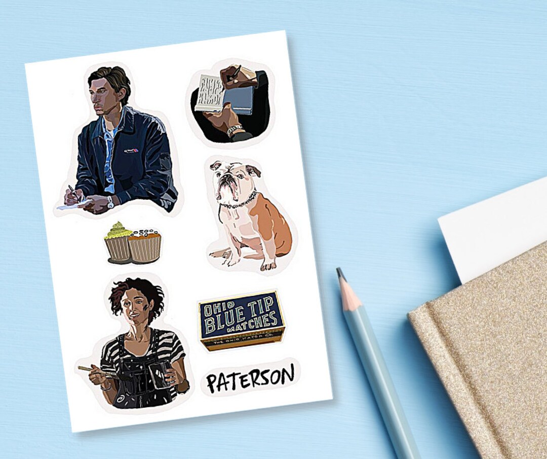 Paterson Movie Sticker Set Adam Driver / Golshifteh Farahani - Etsy