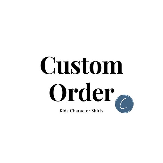 Custom Character Kids Embroidered Shirt Girl's - Etsy