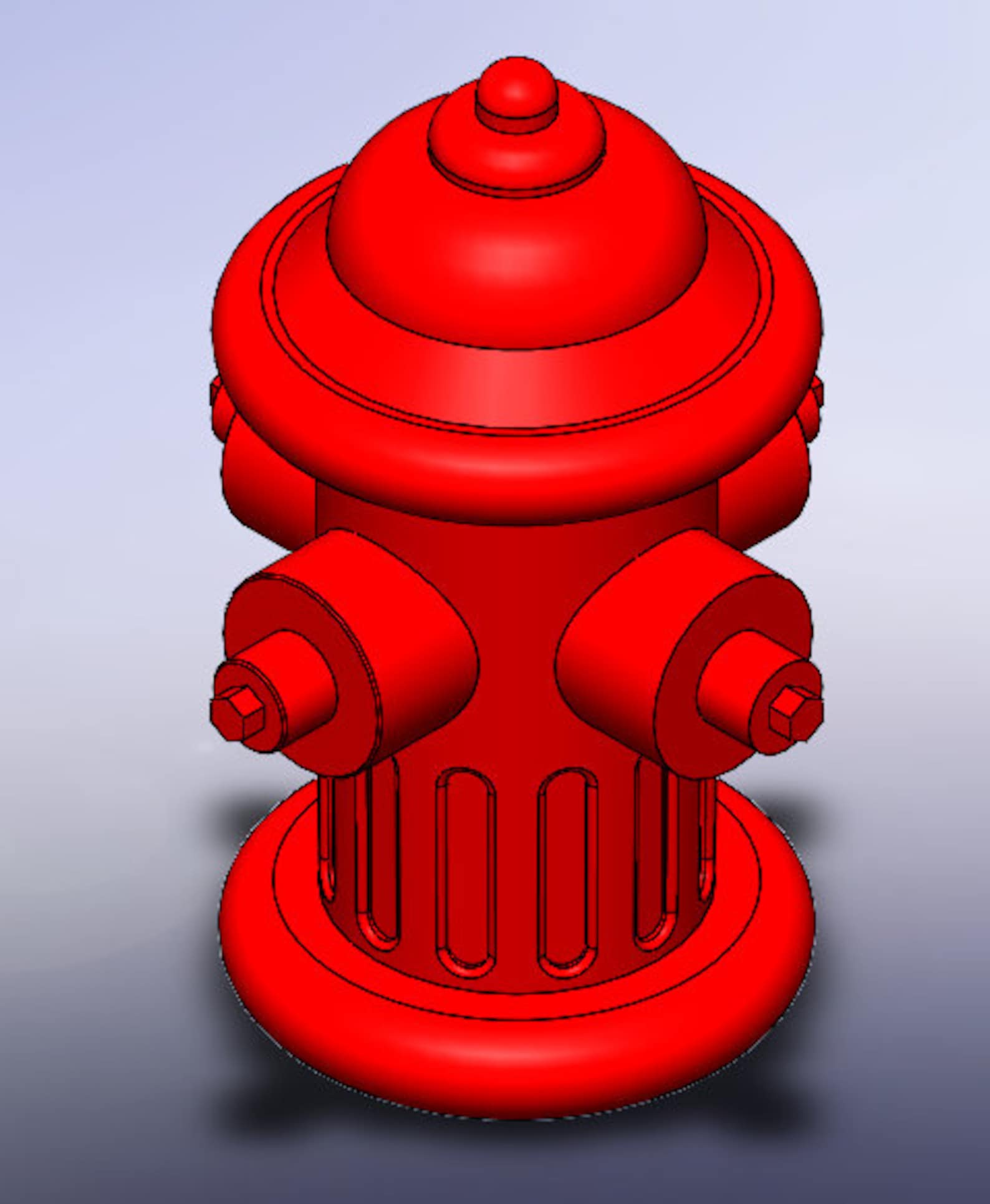 Mini Fire Hydrant 3D Print STL File | Fire Hydrant Figurine - Etsy
