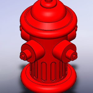 Mini Fire Hydrant 3D Print STL File | Fire Hydrant Figurine - Etsy