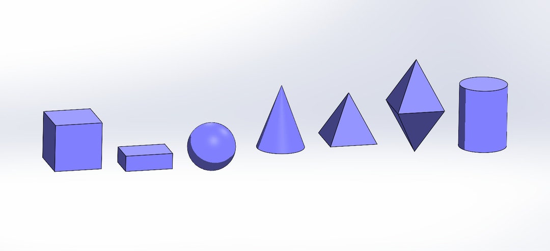 Variety of Shapes - 3D Print STL File Pack! - Etsy