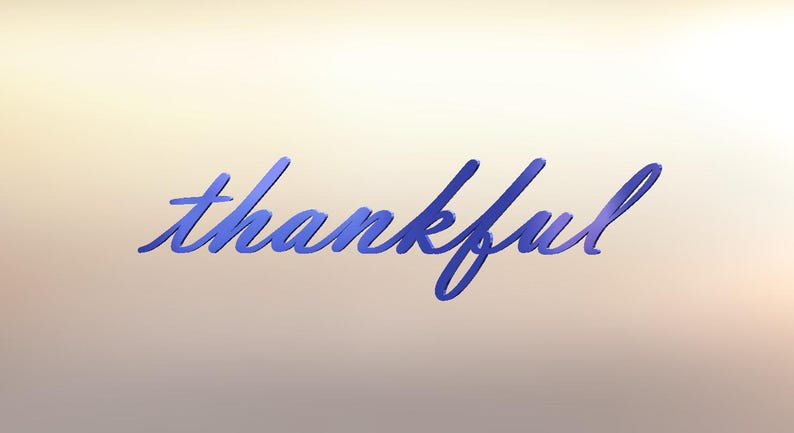 Thankful Sign STL File - 3D Printable Fall Decor (digital Download) - Etsy