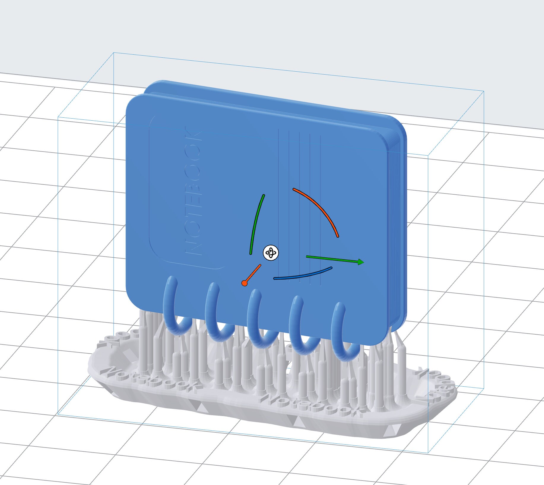 Mini Notebook Figurine - 3D Print STL File for 1" Miniature Notebook ...