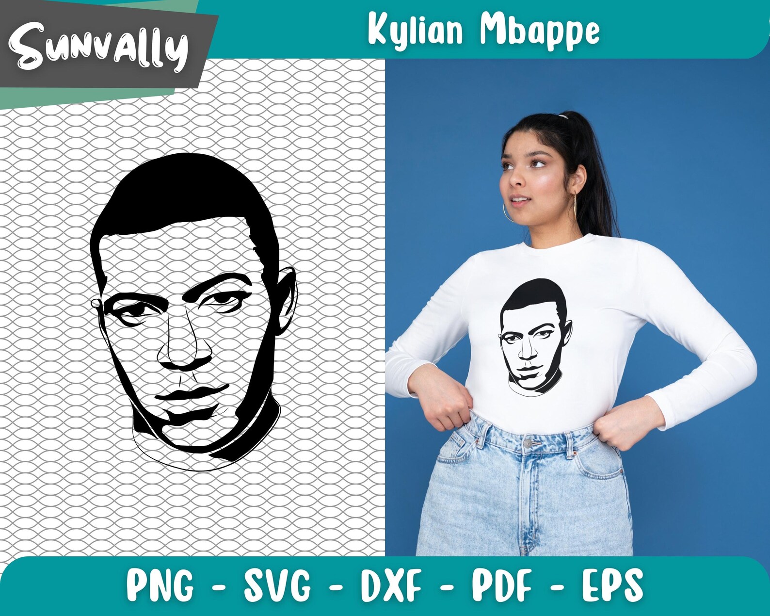 Kylian Mbappe Kylian Mbappe Svg Design Football Soccer - Etsy Hong Kong