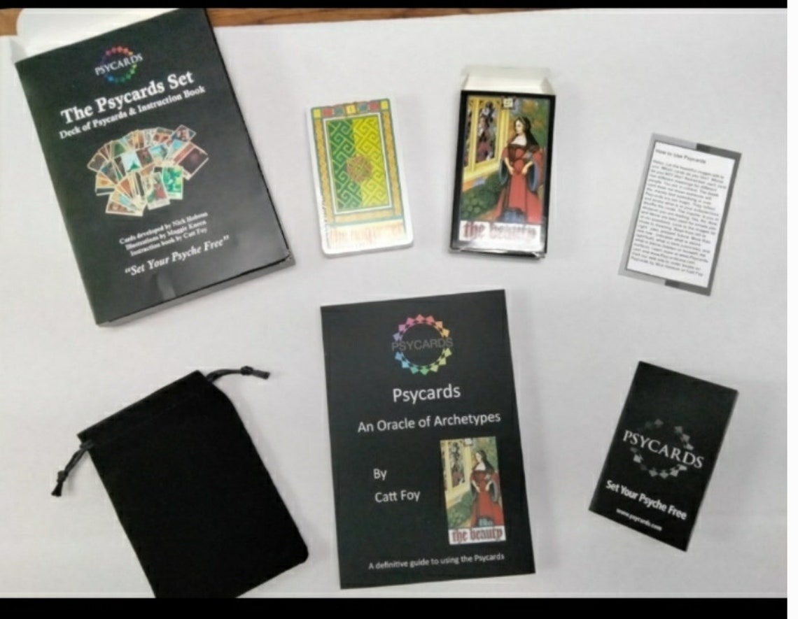 PSYCARDS SET Psy Cards 40-card Deck & Instruction Book | Etsy