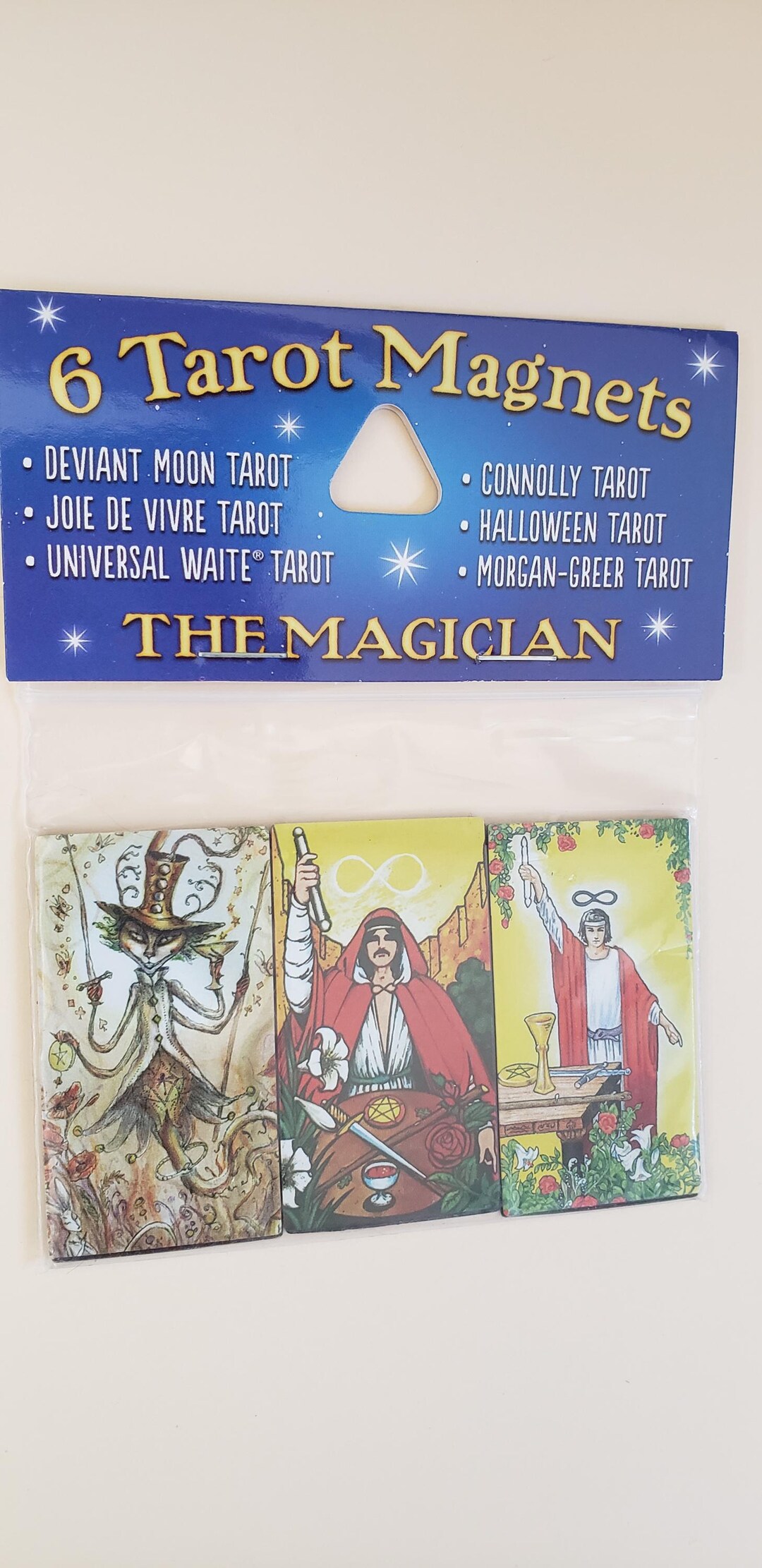 The Magician Tarot Card Magnet Set, Six Tarot Magnets Measuring 1.25” X ...