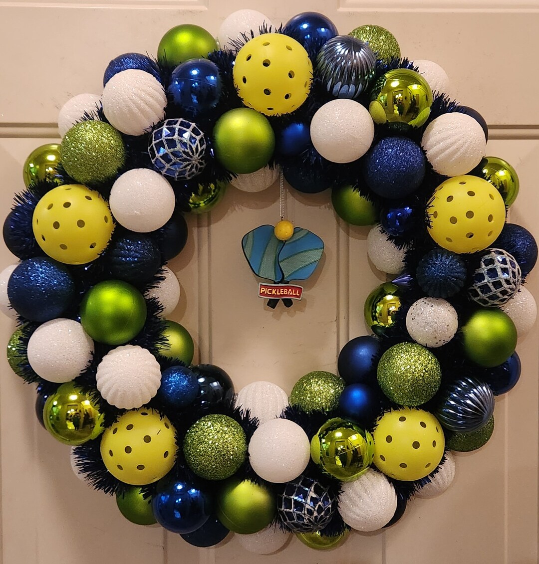 Pickleball Door Wreath - Etsy