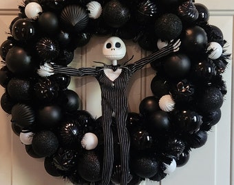 Jack Skellington Nightmare Before Christmas Wreath - Etsy