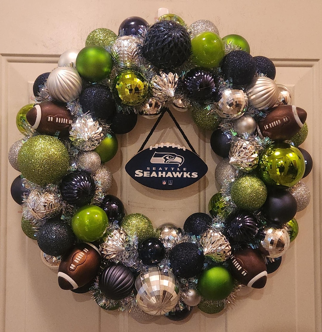 Seattle Seahawks Wreath - Etsy