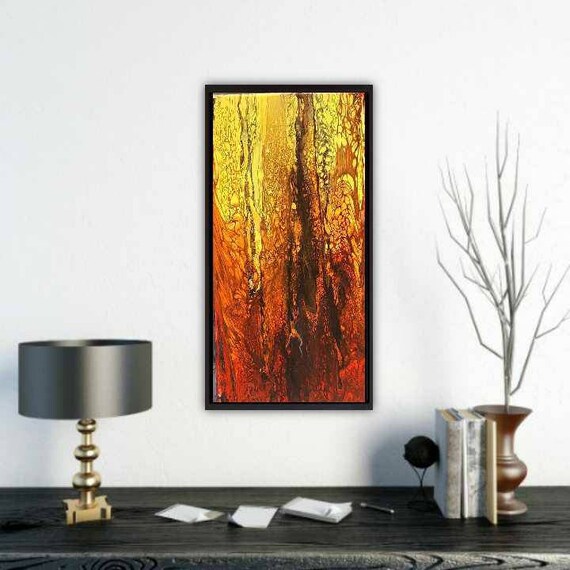 Acrylic Magma canvas for wall decoration Painting Art & Collectibles ...