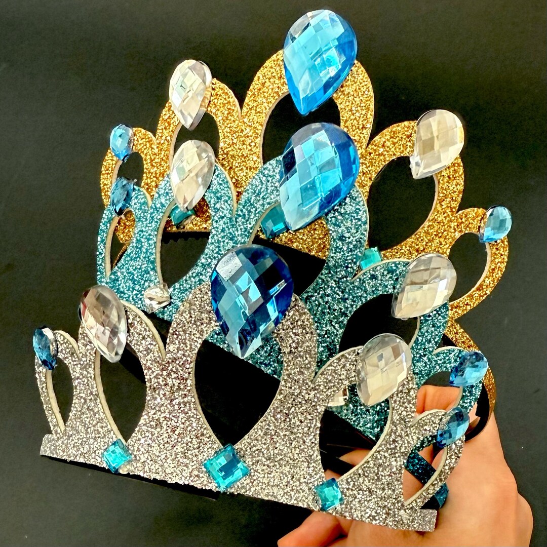 Cinderella Crown,frozen Elsa Crown,ice Princess Crown,elsa Elastic ...
