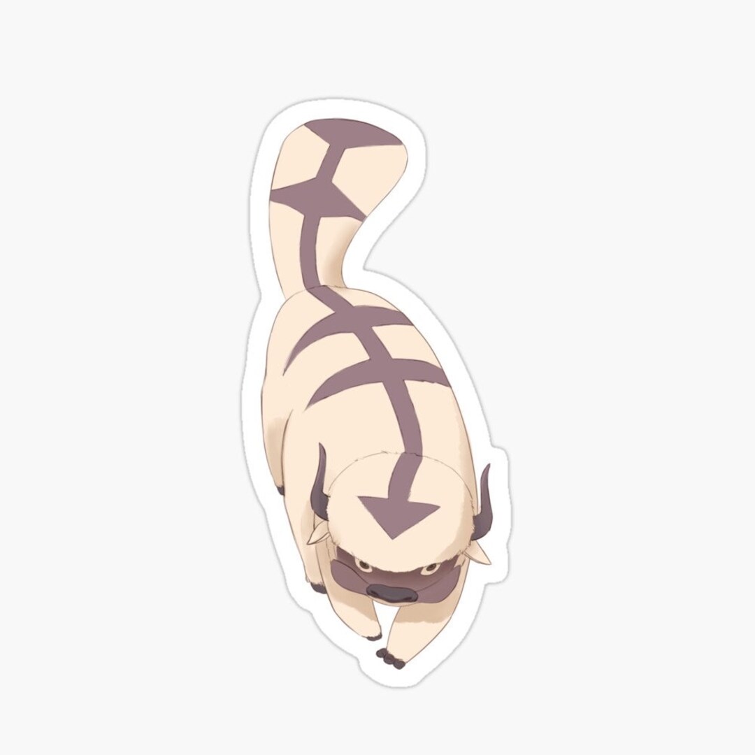 ATLA Appa Flying Bison Sticker - Etsy