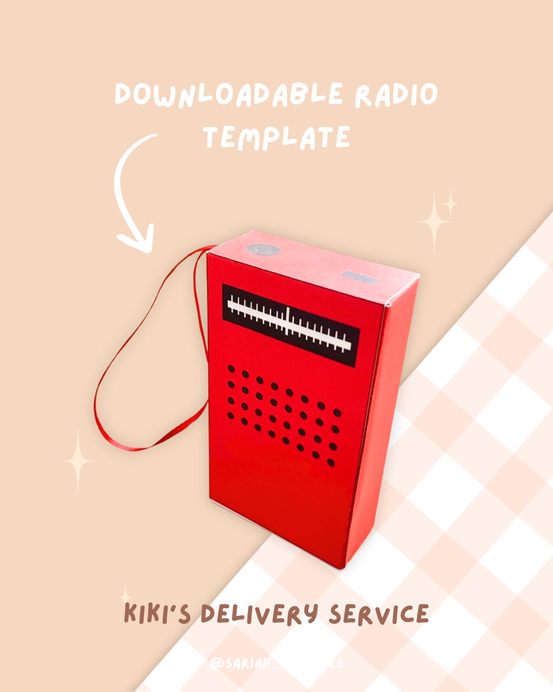 Downloadable Kiki Radio Net Template - Etsy