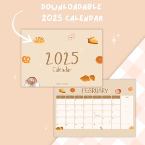 2025 Cosy Printable Calendar - Illustrated by Sariah Sketches - Cute ...