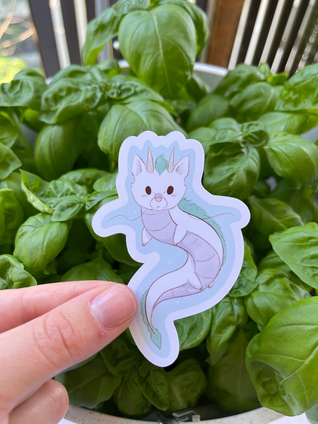 Cute Haku the Dragon Sticker - Etsy