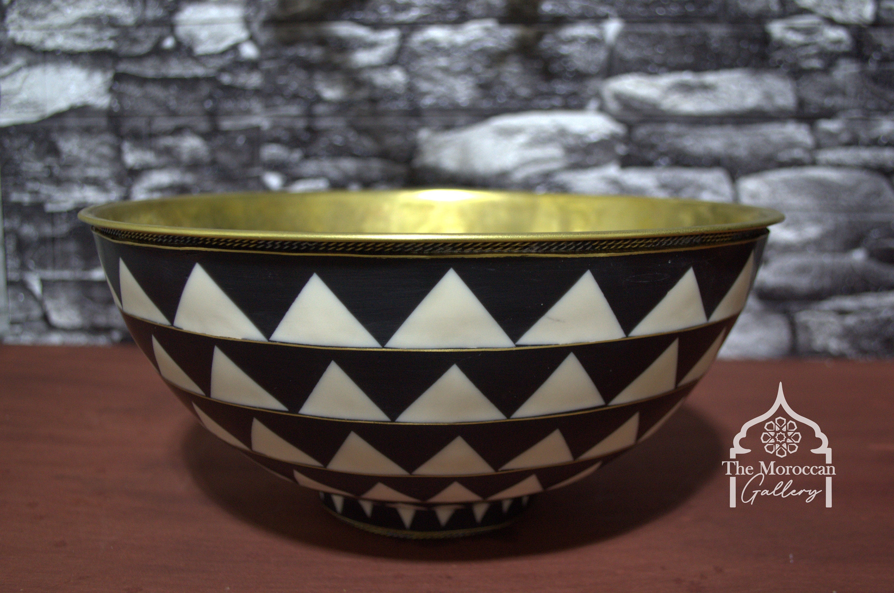 Handmade Brass & Resin Vessel Sink - Geometric Unlacquered Vanity Sink ...