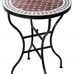 Moroccan Mosaic Table , Authentic Handcrafted Round Table , Moroccan ...