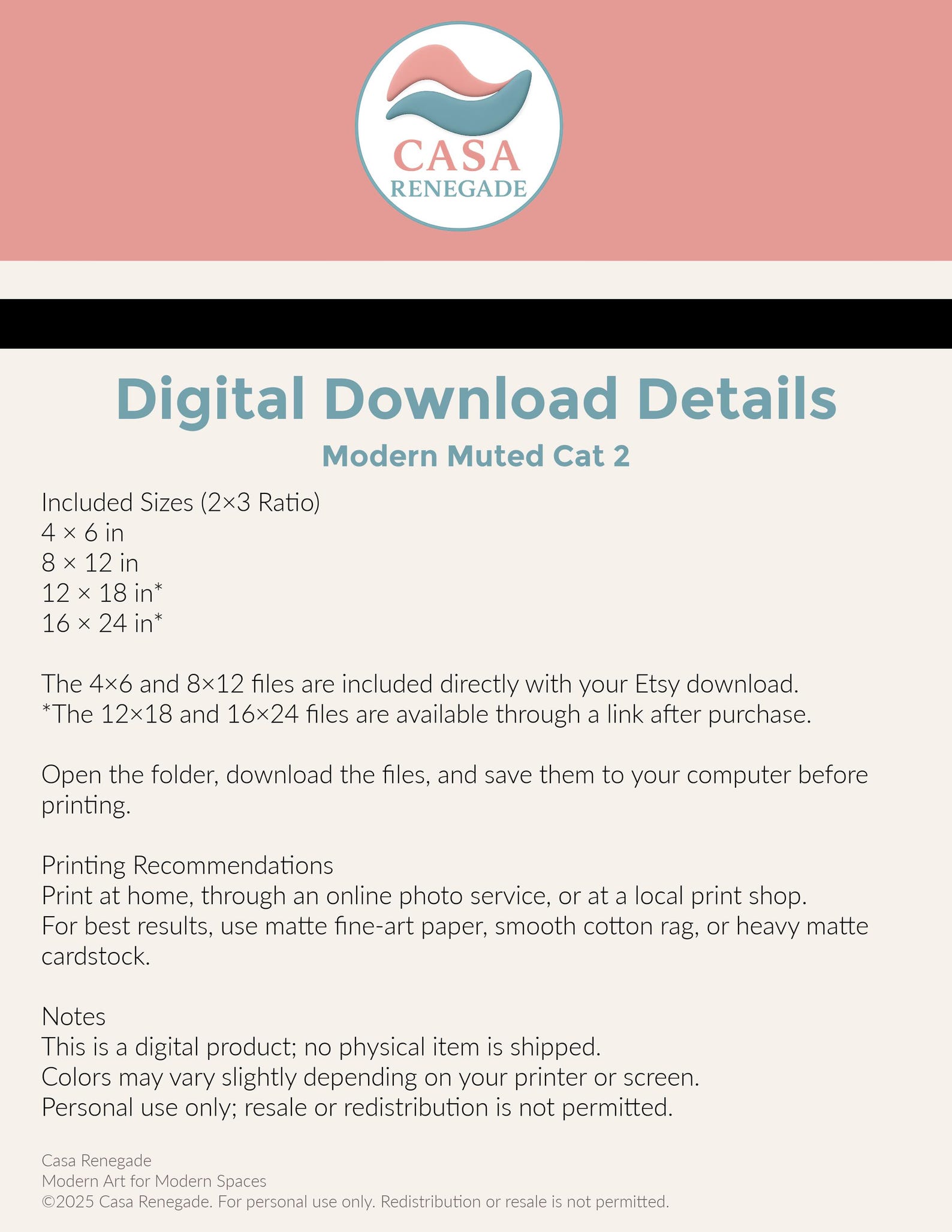 Minimalist Muted Cat Back View Art Print | Modern Neutral Decor ...