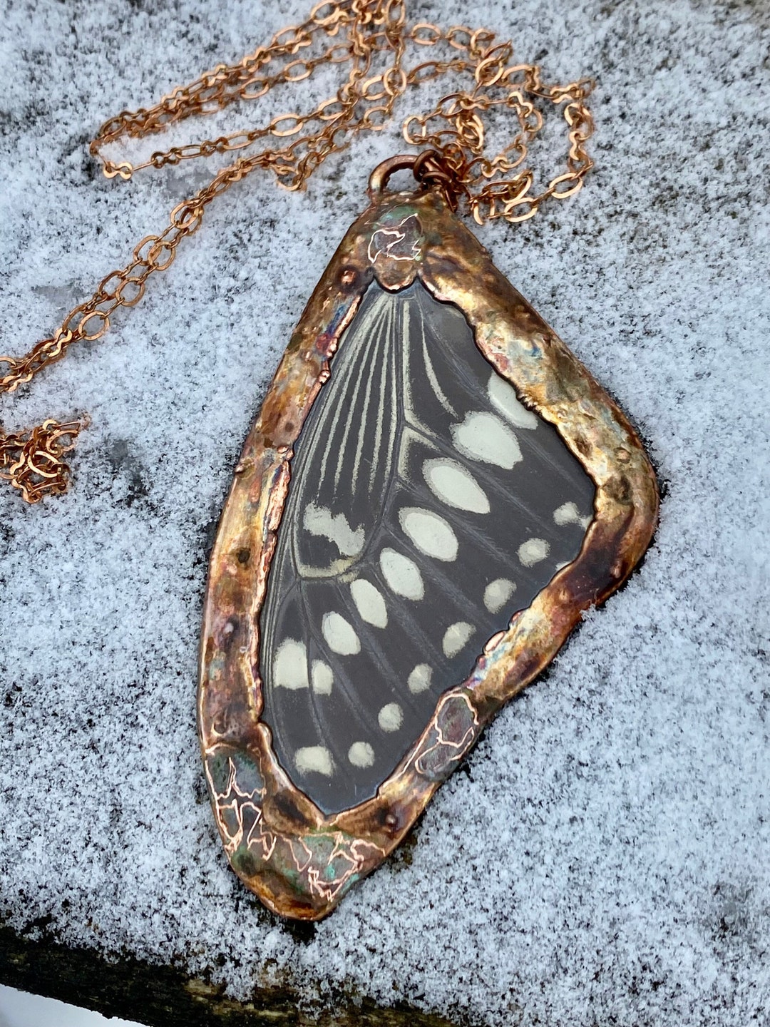 Emperor Wing Pendant, Copper Electroformed - Etsy