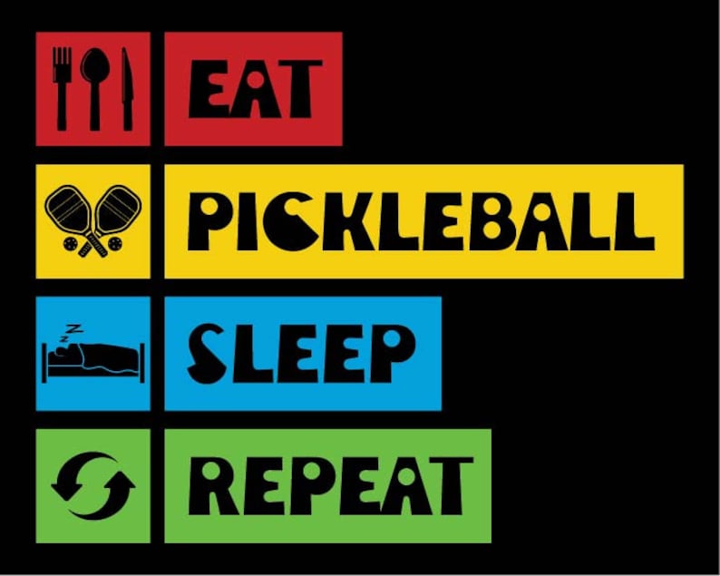 Pickleball Graphic Tee, Funny Active %100 Cotton T-shirt, Sweat-free ...