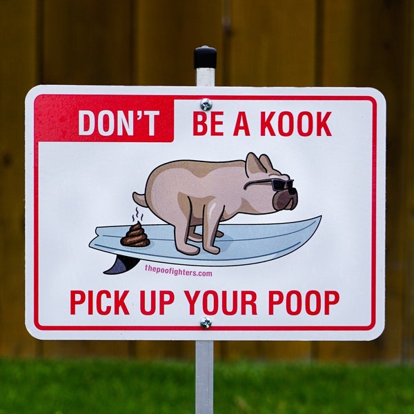 Dog Poop Sign - Etsy