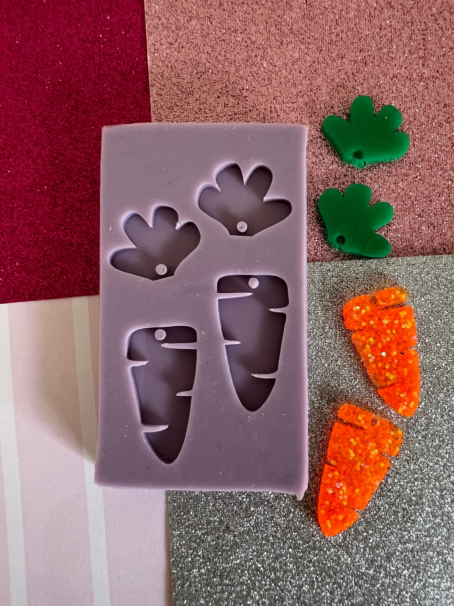 Carrot Top Silicone Mould | Handmade Earring Mold - Etsy