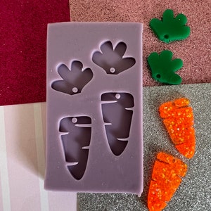 Carrot Top Silicone Mould | Handmade Earring Mold - Etsy