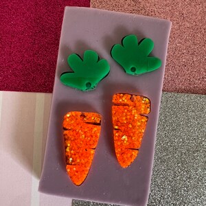 Carrot Top Silicone Mould | Handmade Earring Mold - Etsy