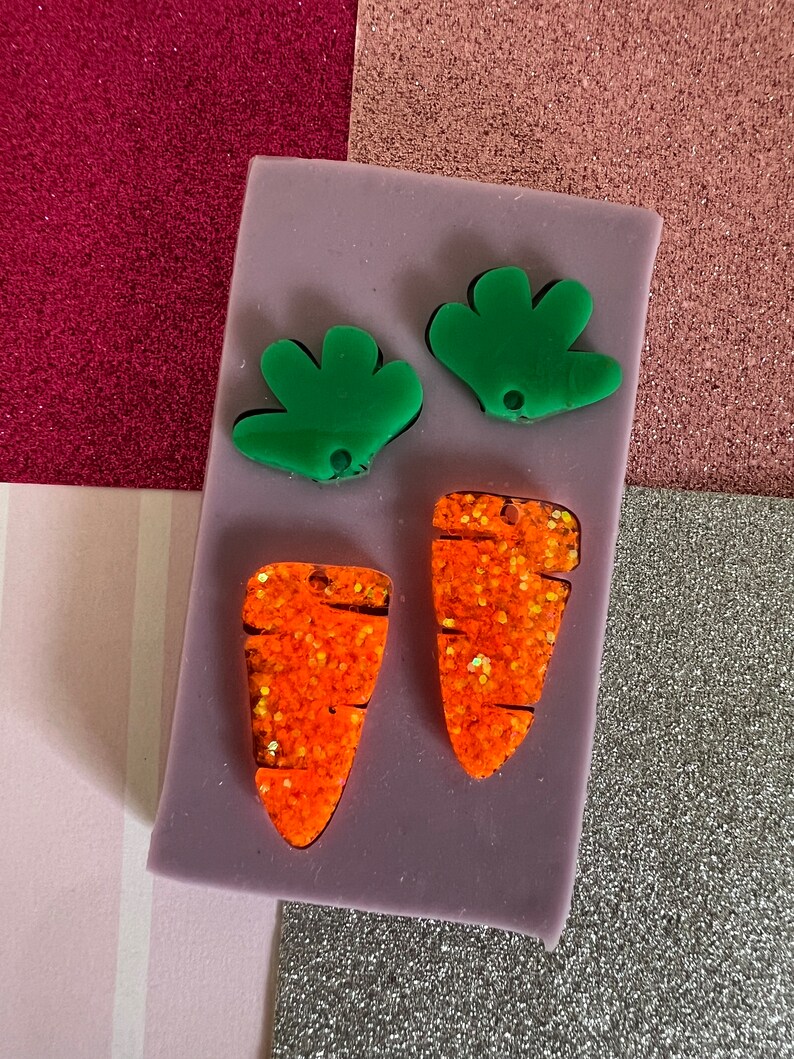 Carrot Top Silicone Mould | Handmade Earring Mold - Etsy