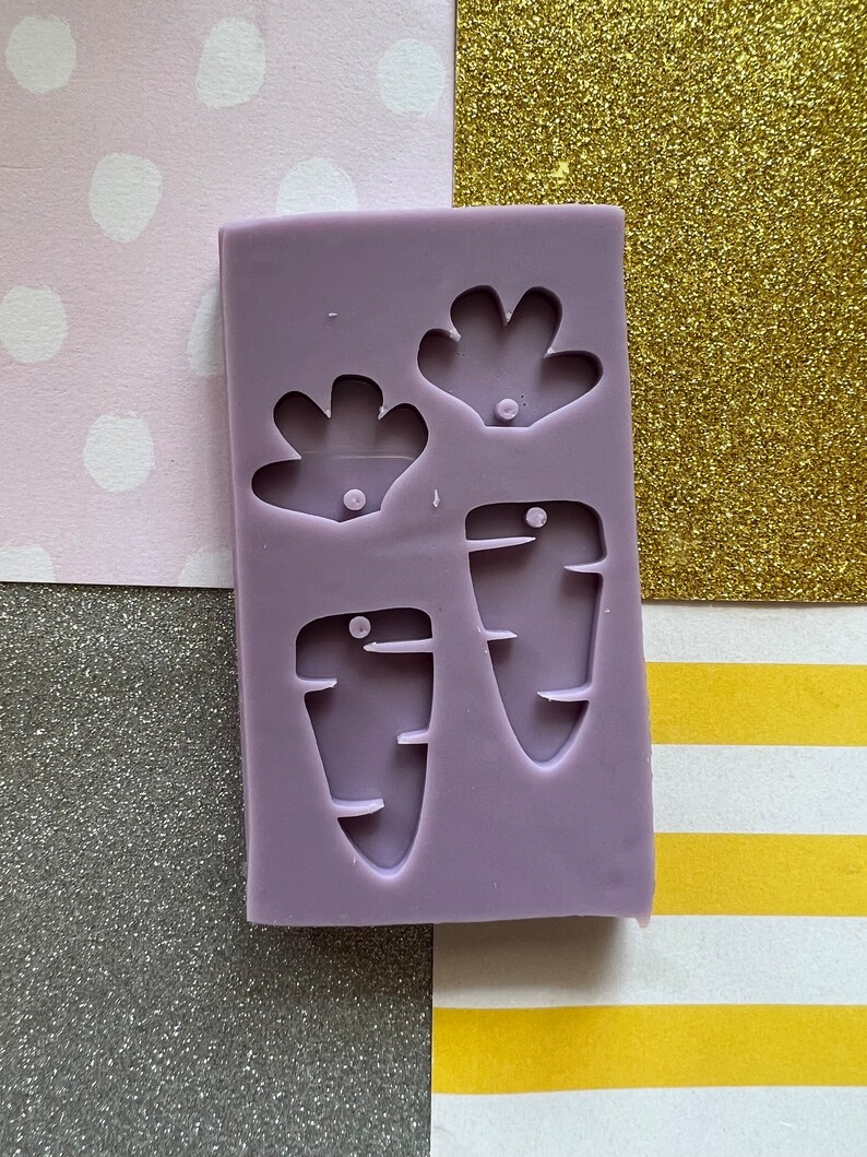 Carrot Top Silicone Mould | Handmade Earring Mold - Etsy