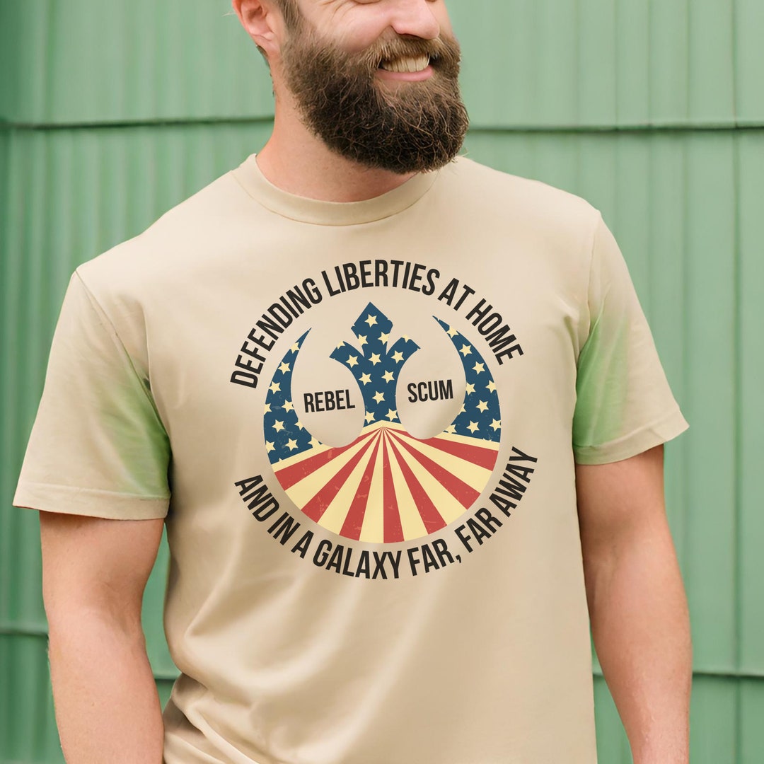 Rebel Scum Patriotic T-shirt | Bella + Canvas | Vacation Shirt | Star ...