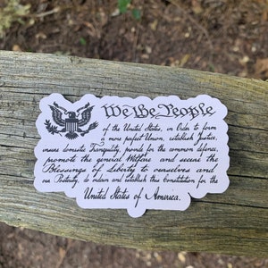 Preamble Sticker | Patriotic Sticker | Water Bottle Sticker ...